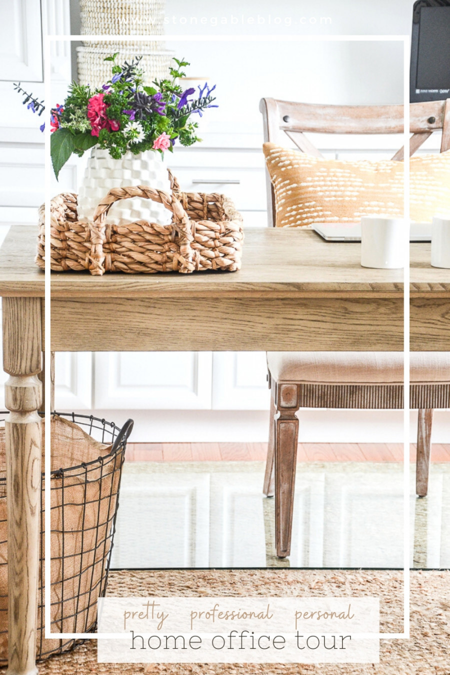 A PRETTY AND PERSONAL HOME OFFICE TOUR - StoneGable