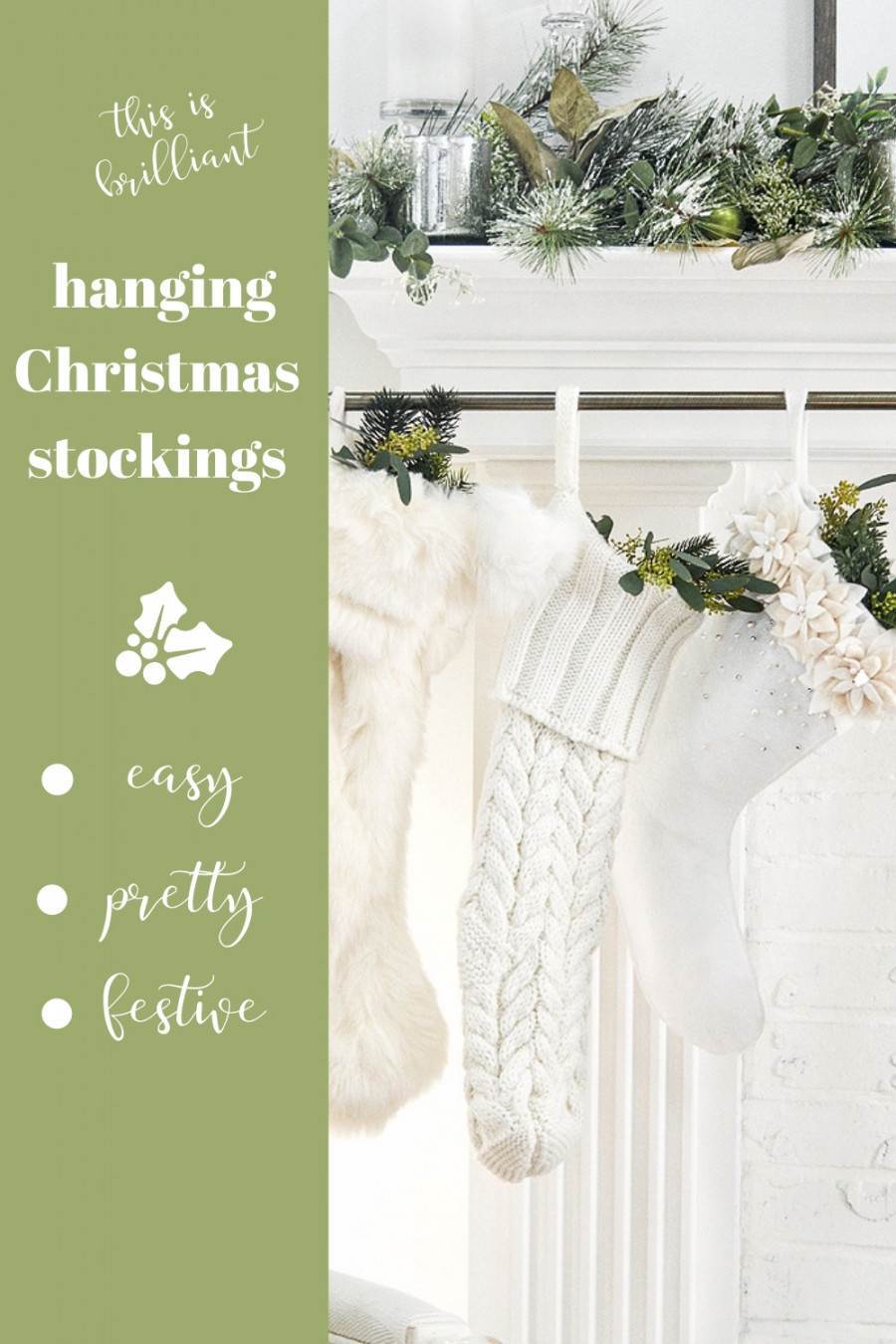 How To Hang Christmas Stockings On Wall at David Greenfield blog