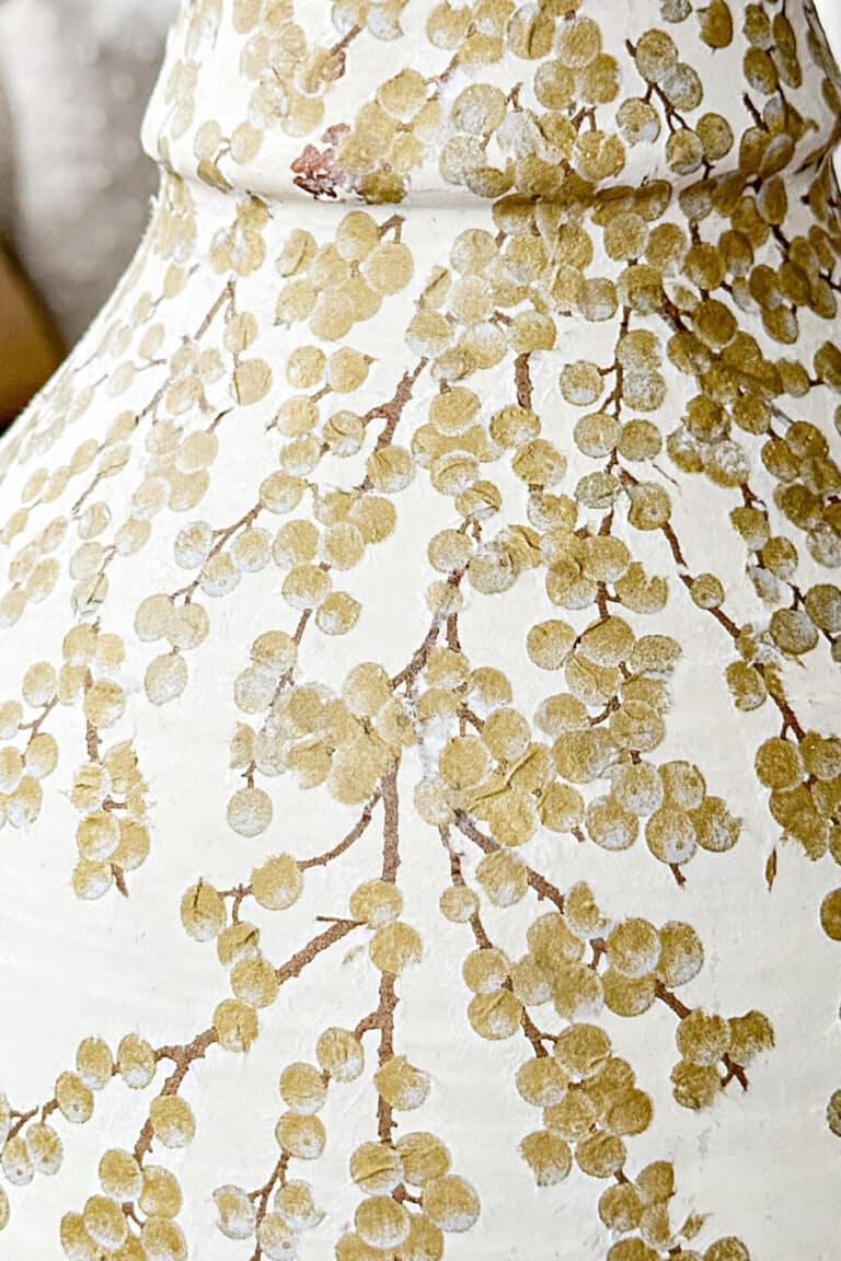 Easy And Beautiful Decoupage Lamp DIY - StoneGable