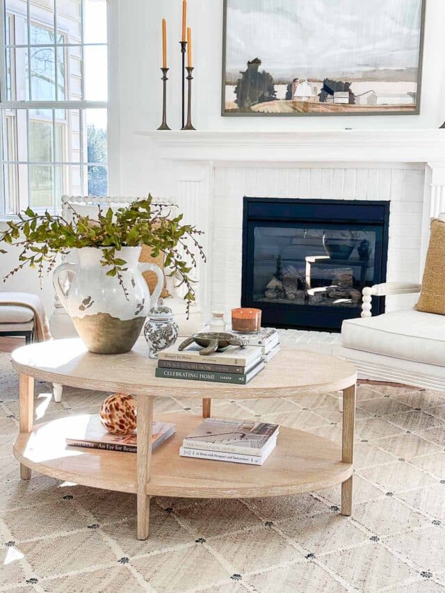 Styling An Updated Looking Coffee Table In 5 Easy Steps - StoneGable