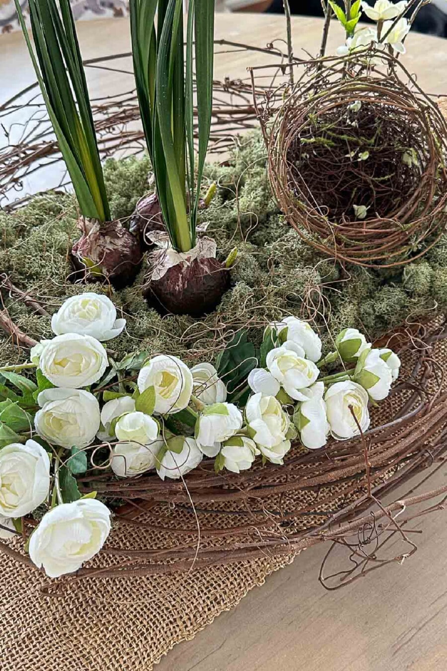 How To Style A Charming Early Spring Dough Bowl Centerpiece - StoneGable